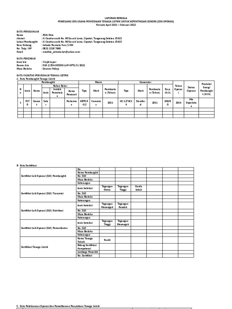 Laporan Berkala | PDF