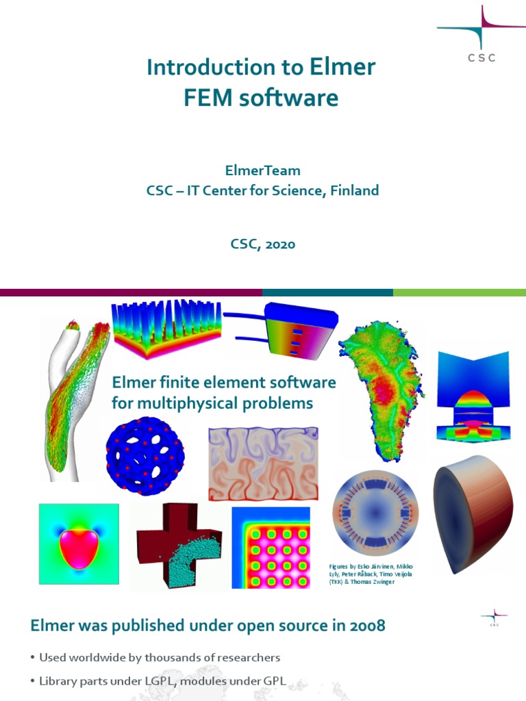 Introduction To: Elmer FEM Software | PDF | Finite Element Method