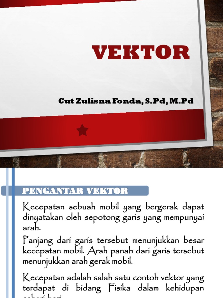 Definisi Vektor, Penjumlahan Dan Pengurangan Vektor | PDF | Metode ...