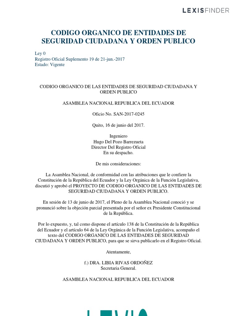 Coes Cop | PDF | Policía | Debido al proceso