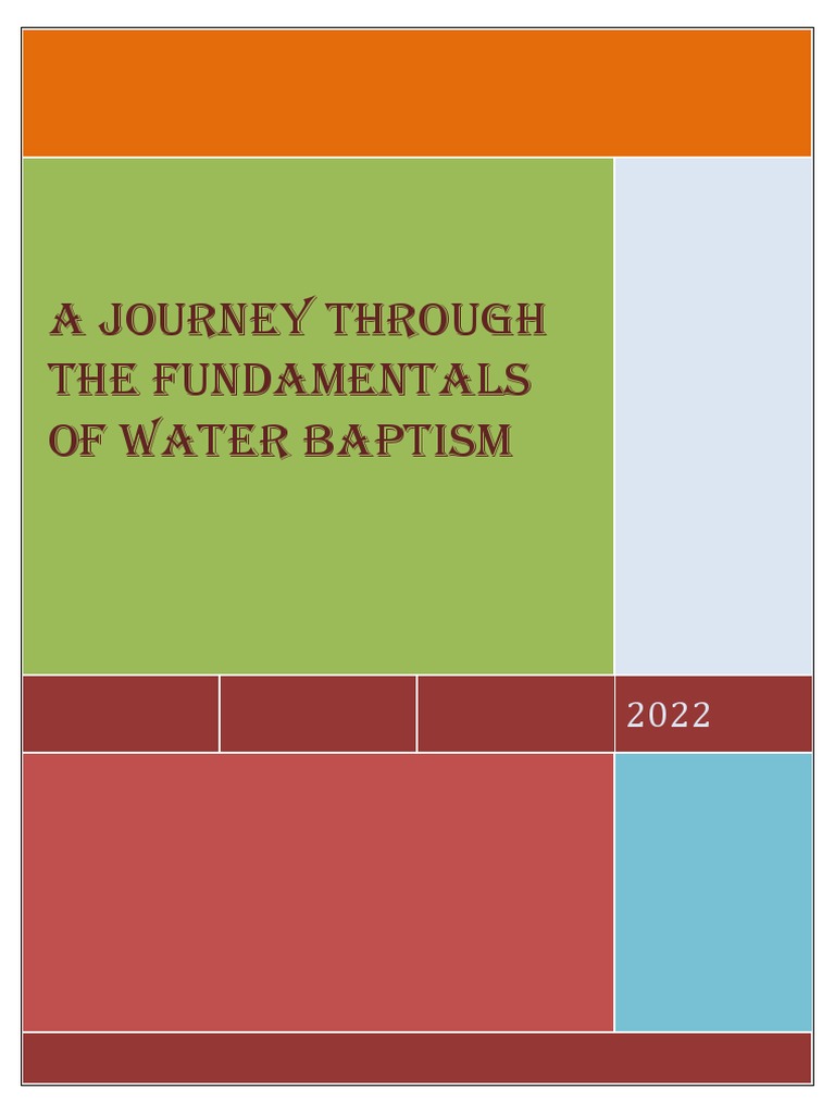 A Brief Work On Water Baptism | PDF | Baptism | Acts Of The Apostles