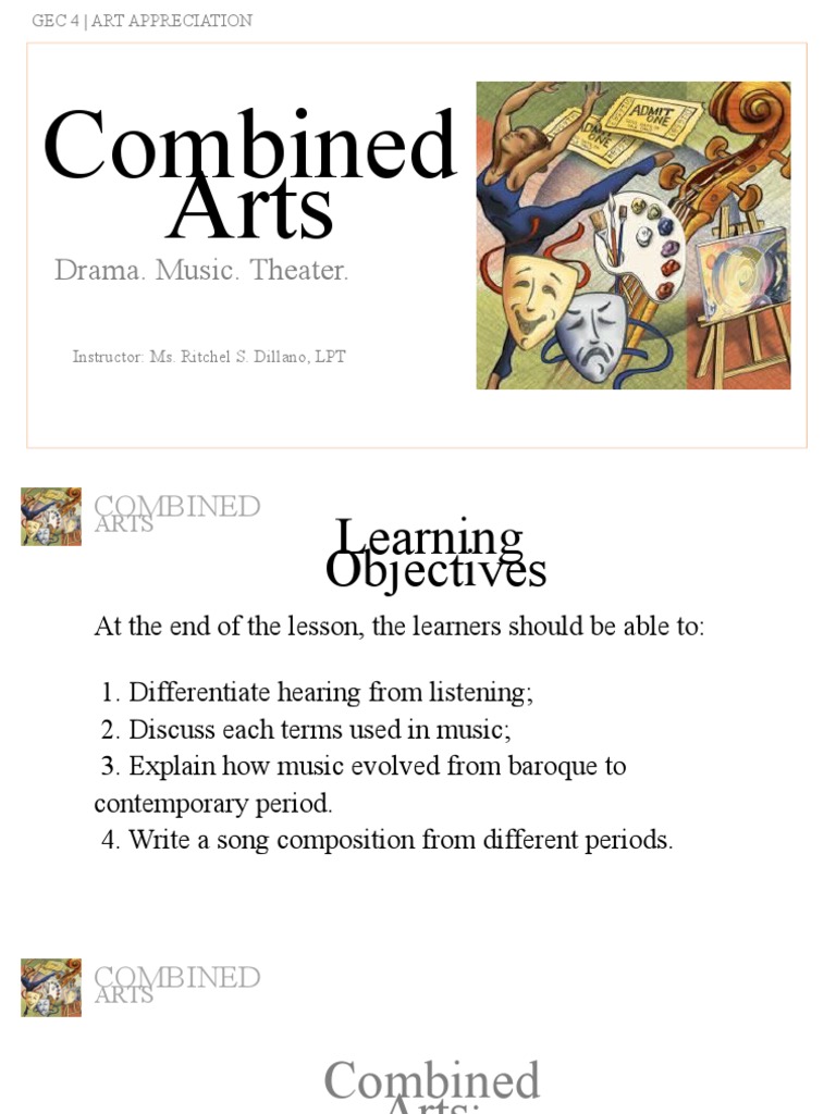 Understanding Combined Arts in Music | PDF | Rhythm | Harmony