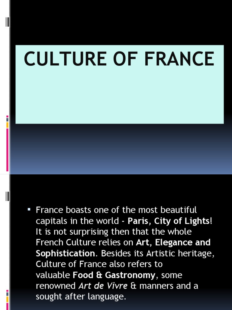 Culture of France.1 | PDF | Travel | History