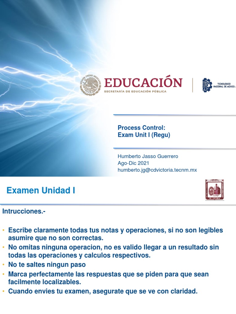 Process Control Exam Unit I Regu | PDF
