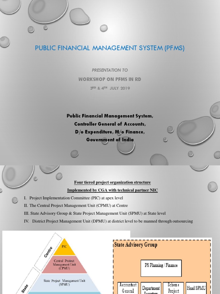 Public Financial Management System (PFMS) | PDF | Economies