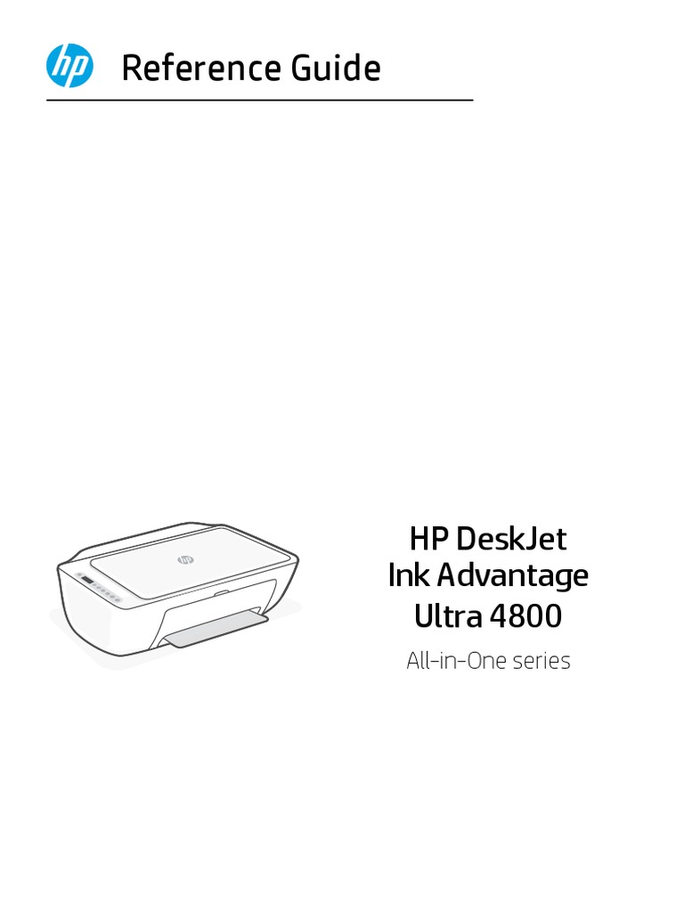 Reference Guide: HP Deskjet Ink Advantage Ultra 4800 | PDF | Wi Fi ...