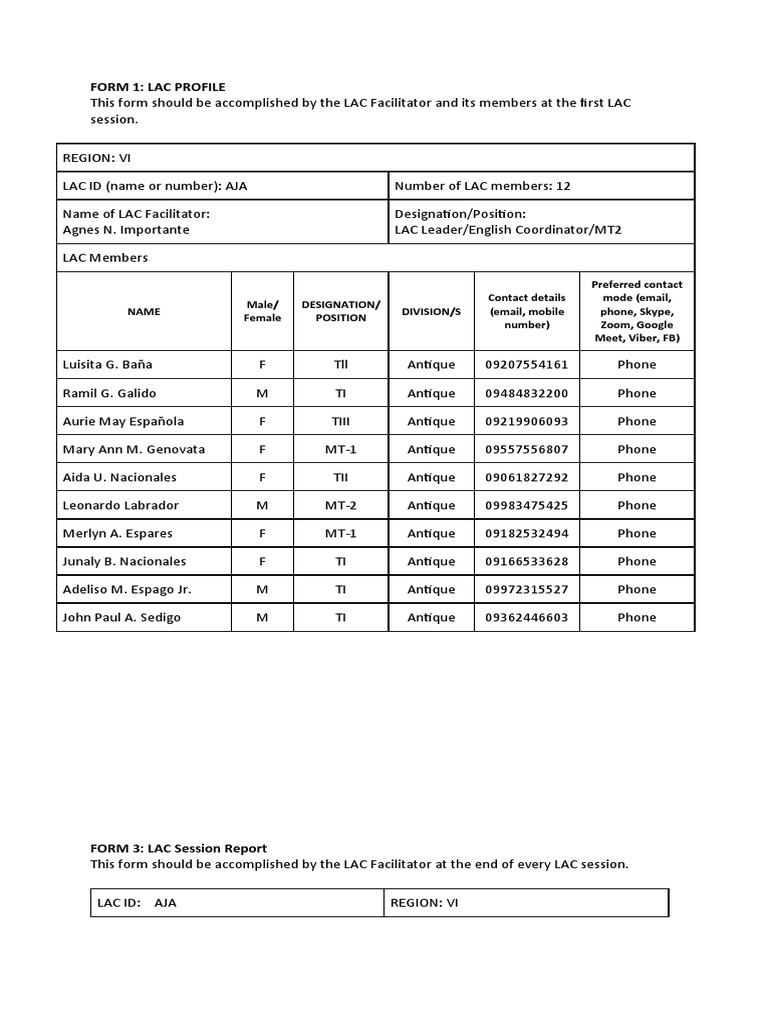 FORM 1 Team AJA | PDF | Learning | Applied Psychology