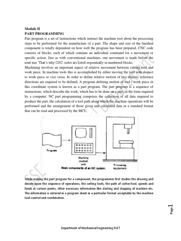CNC Notes | PDF | Numerical Control | Computer Programming