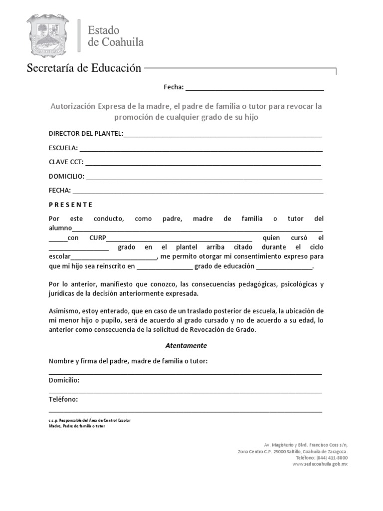 Formato de Revocacion de Grado Ciclo 2022-2023 | PDF