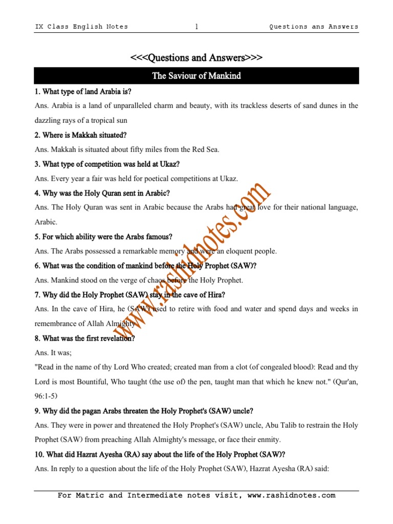 9th Class Questions and Answers | Download Free PDF | Drug ...