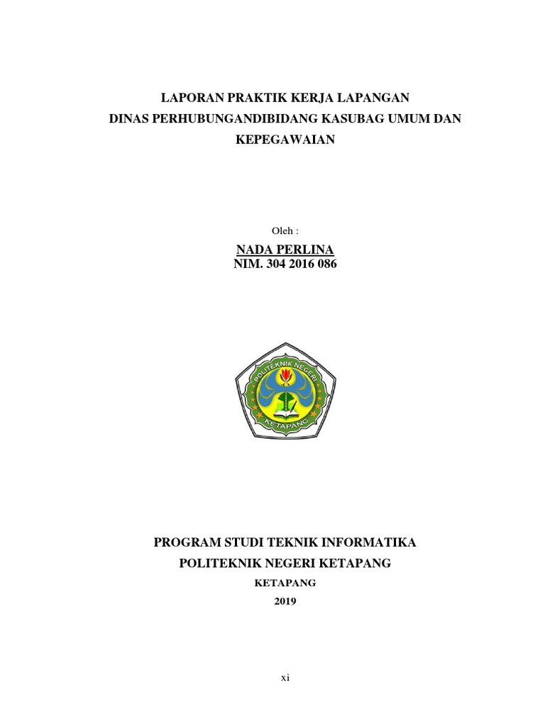 Laporan Magang Contoh 1 | PDF