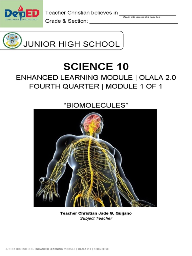 Grade 10 Science | PDF | Carbohydrates | Polysaccharide