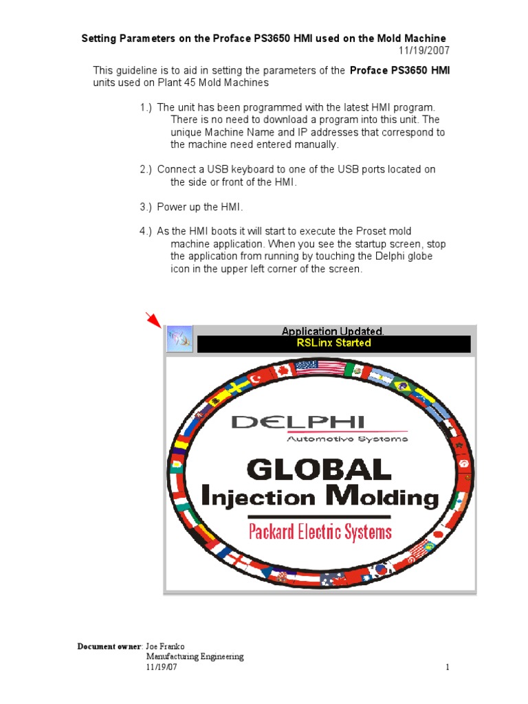 Proface PS3650 HMI Setup Guide | PDF | Internet Protocol Suite | User ...