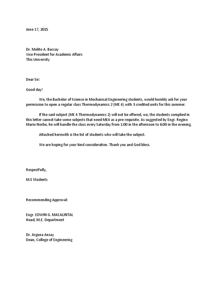 Request For Subject Opening | PDF