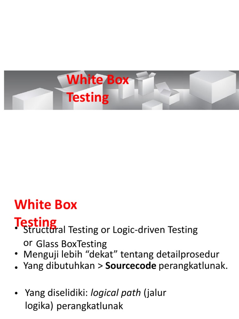 Week 6 Dan 7-White-Box | PDF