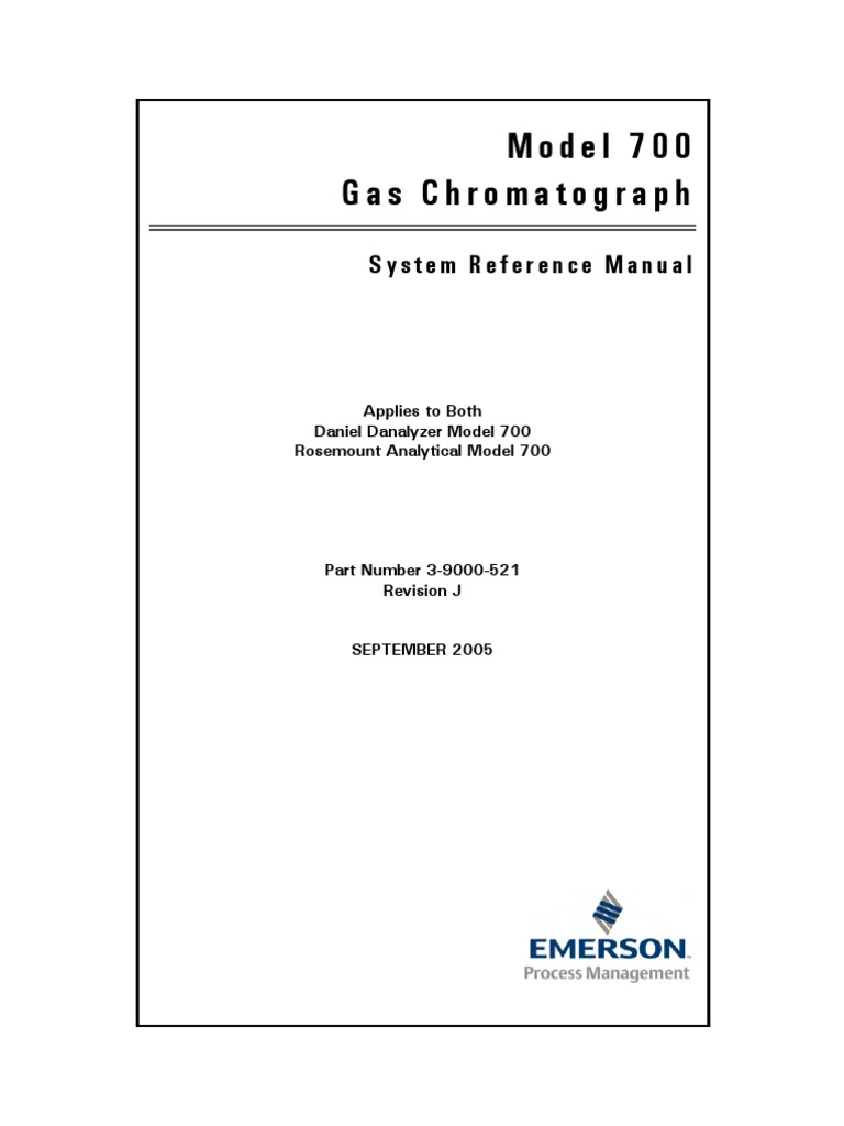 J Model 700 GC System Reference Manual All | PDF | Gas Chromatography ...