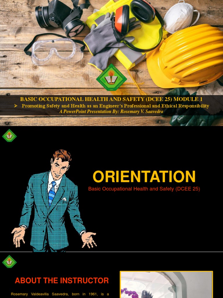 Module 1 Basic Occupational Health and Safety DCEE 25 | PDF
