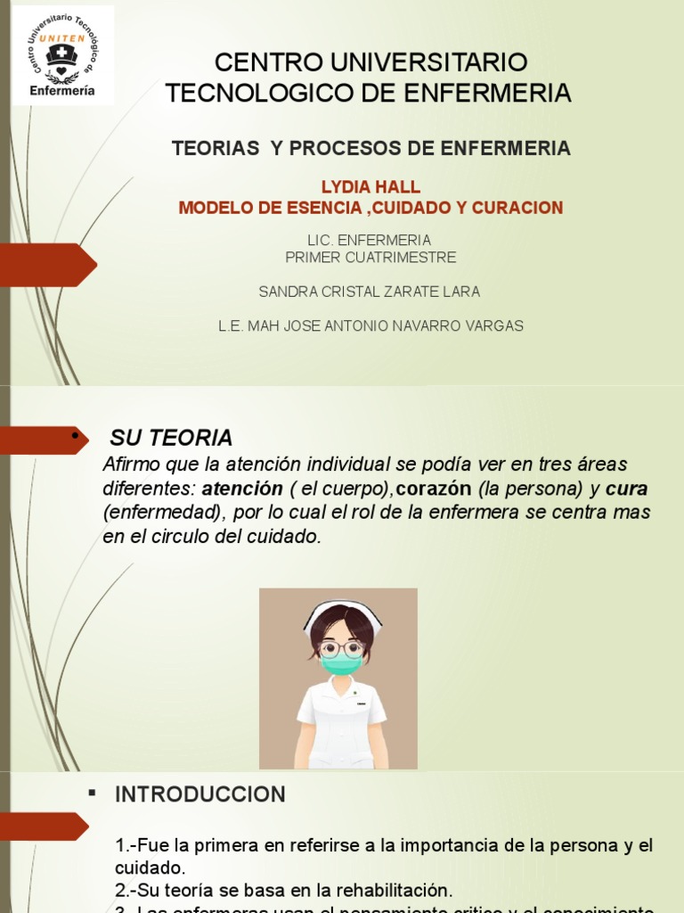 Presentación1 LYDIA HALL | PDF | Enfermería | Cognición