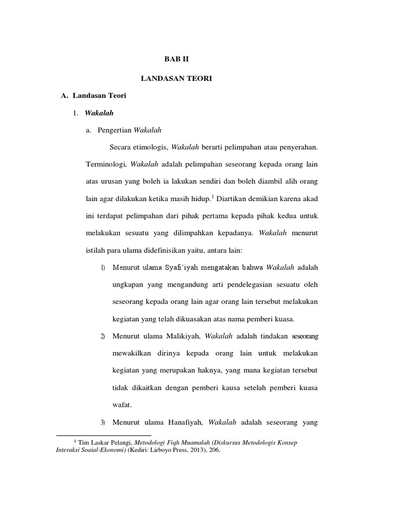Bab Ii Landasan Teori A. Landasan Teori: Tim Laskar Pelangi, Metodologi ...