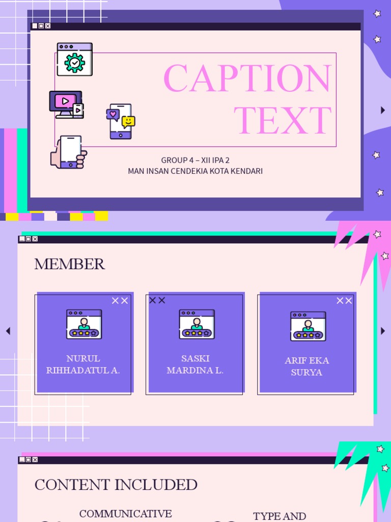 Caption Text: Group 4 - Xii Ipa 2 Man Insan Cendekia Kota Kendari | PDF ...