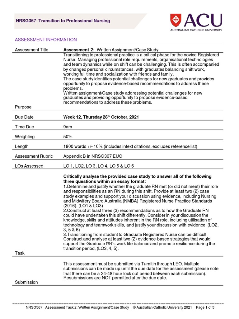 Template Written Assessment | PDF