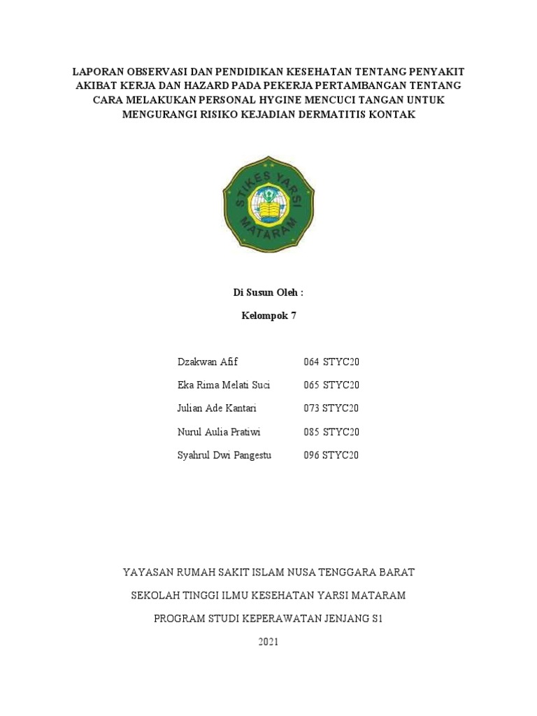 Proposal Observasi K3 Kel.7-Dikonversi | PDF