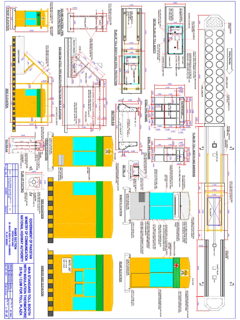 Standardized Toll Booth Drawing | PDF