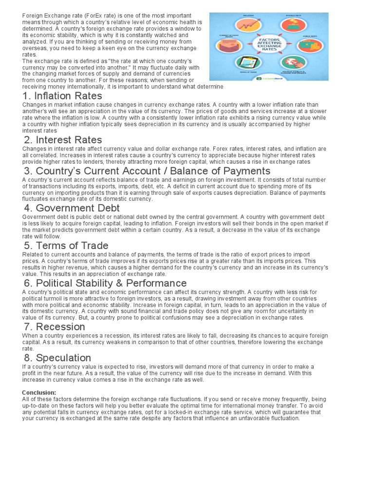 Understanding Foreign Exchange Rate Factors | PDF | Exchange Rate ...