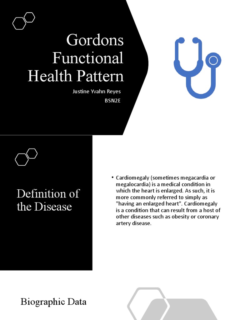 Gordons Functional Health Pattern: Justine Yvahn Reyes Bsn2E | PDF ...