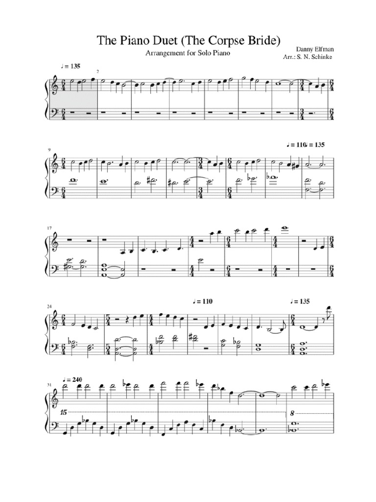 The Corpse Bride Duet | PDF