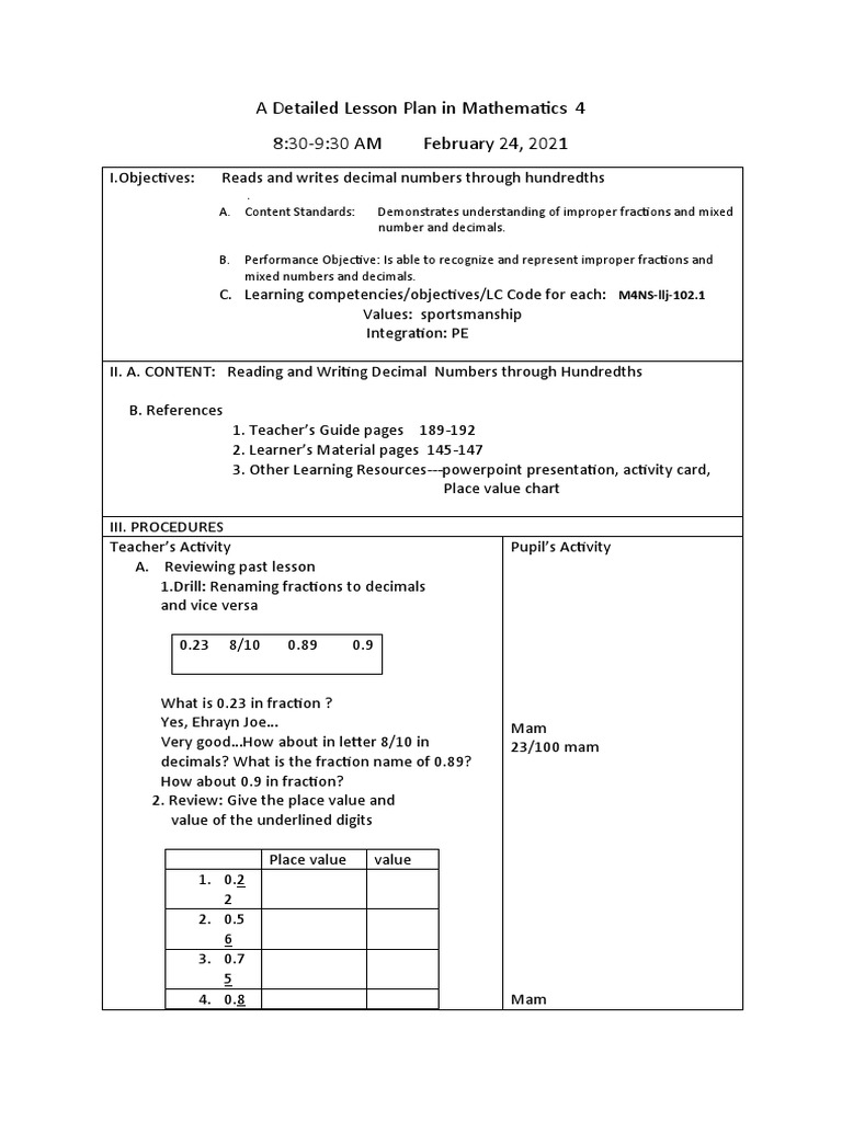 DLL Math Cot 1 | PDF | Notation | Communication