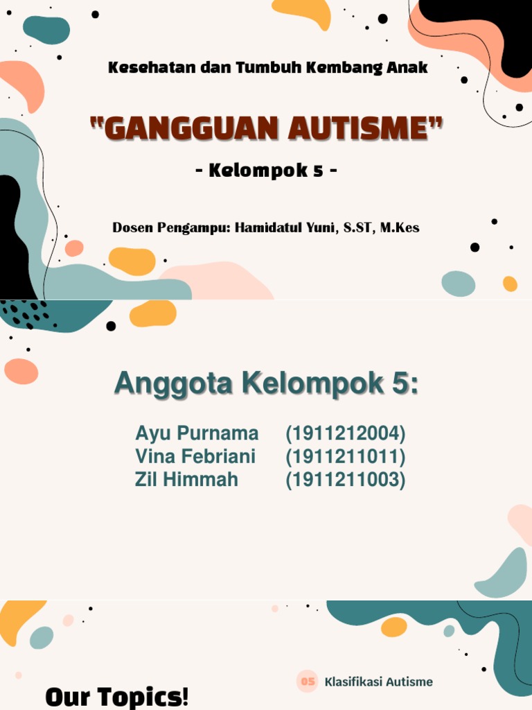 P6 KLP 5 PPT Gangguan Autisme | PDF