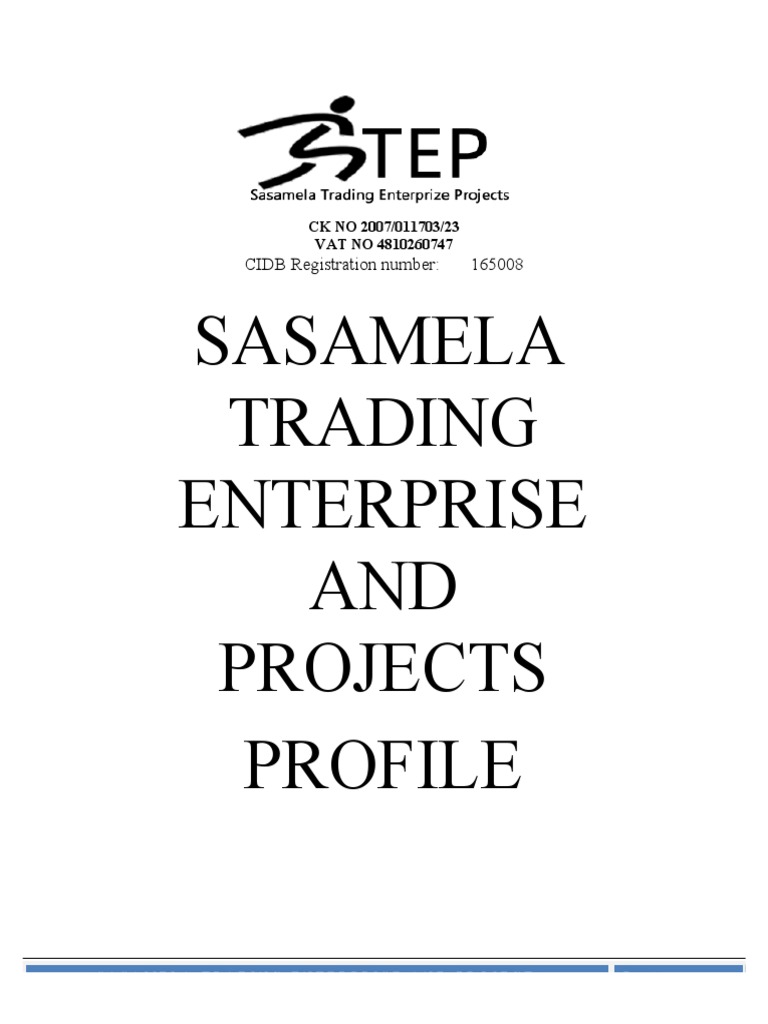 Trading Enterprise Company Profile Sample | PDF
