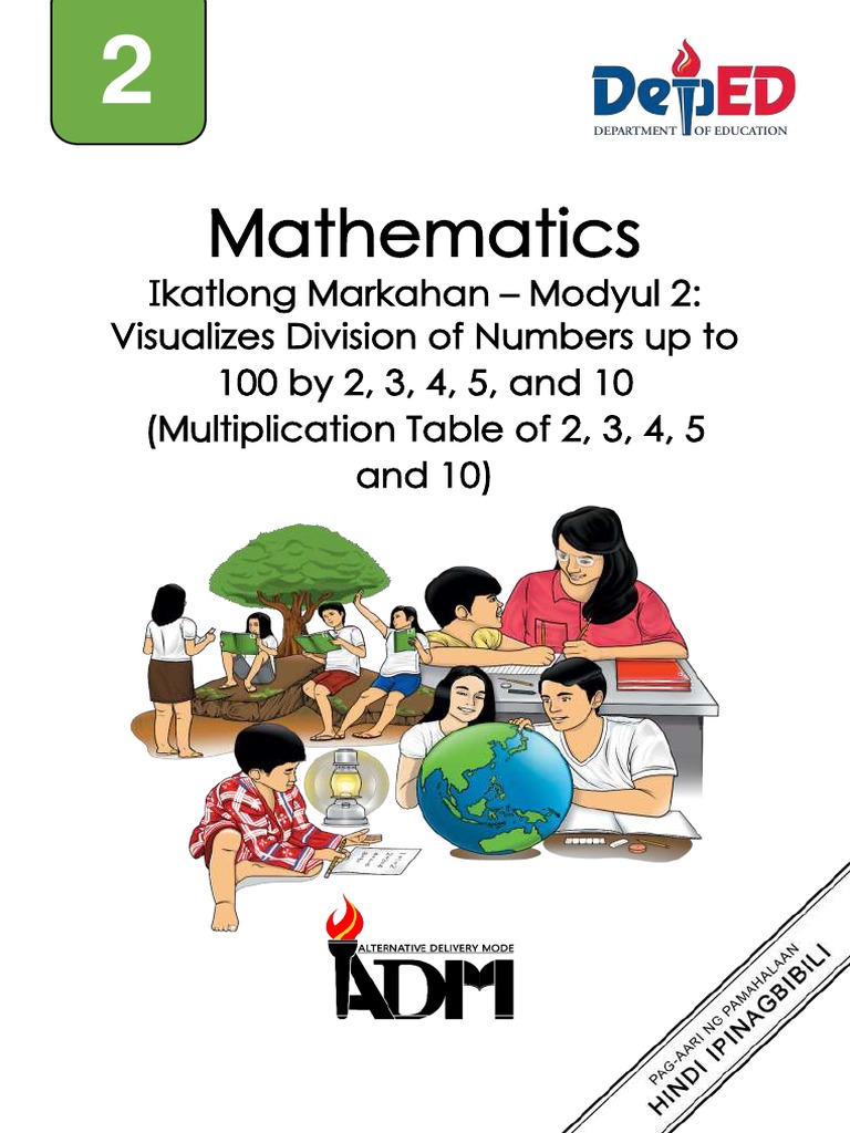 Math2 - Q3 - Mod2 - Visualizes Division of Numbers Up To 100 by 2345 and 10 Multiplication Table ...