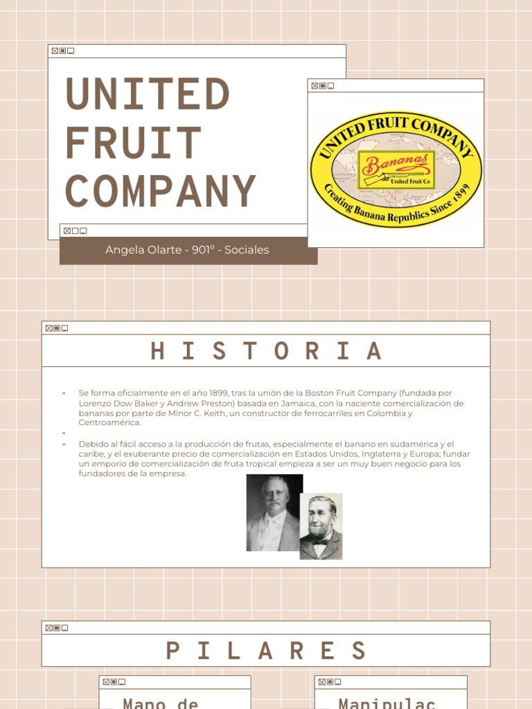 United Fruit Company - Spanish Presentation | PDF | Los Estados Unidos ...