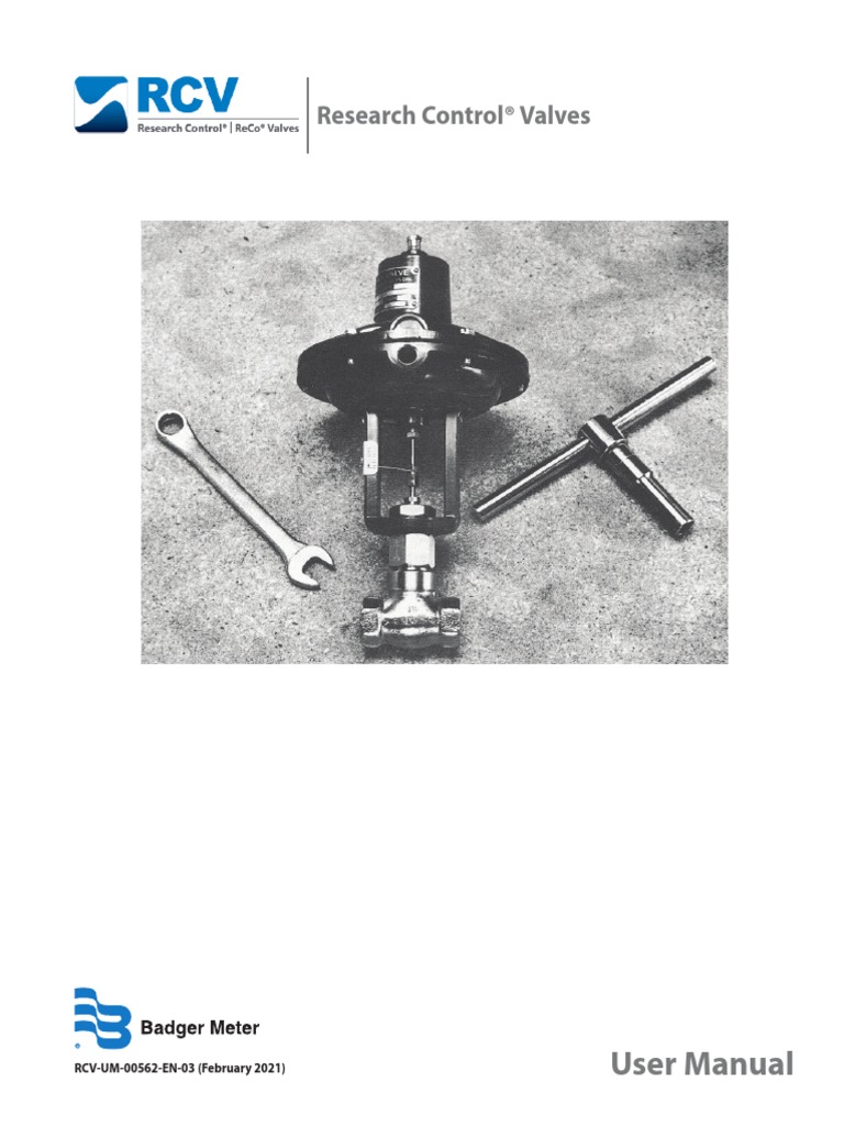 RCV-UM-00562-EN - Research Control Valves Installation Manual | PDF ...