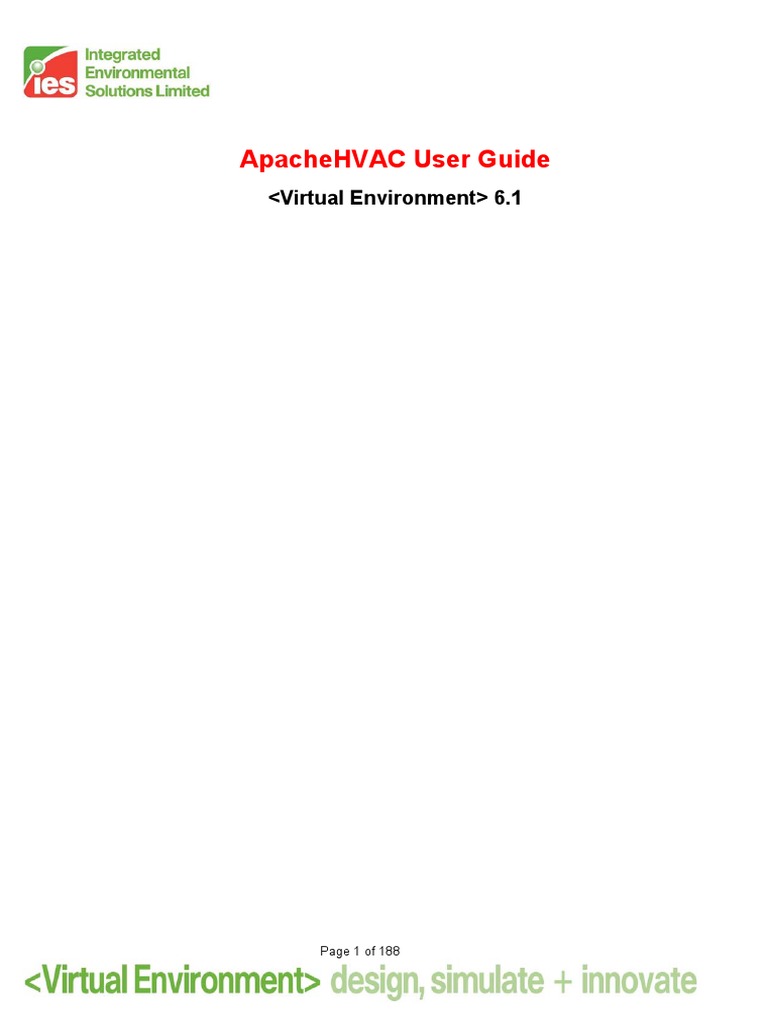 ApacheHVAC User Guide - Virtual Environment - 6.1 | PDF | Water Heating ...
