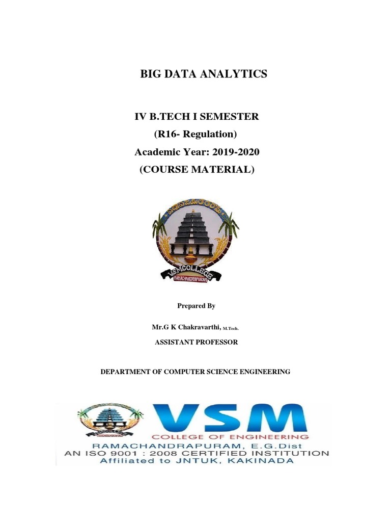 Bda VSM | PDF | Apache Hadoop | Queue (Abstract Data Type)