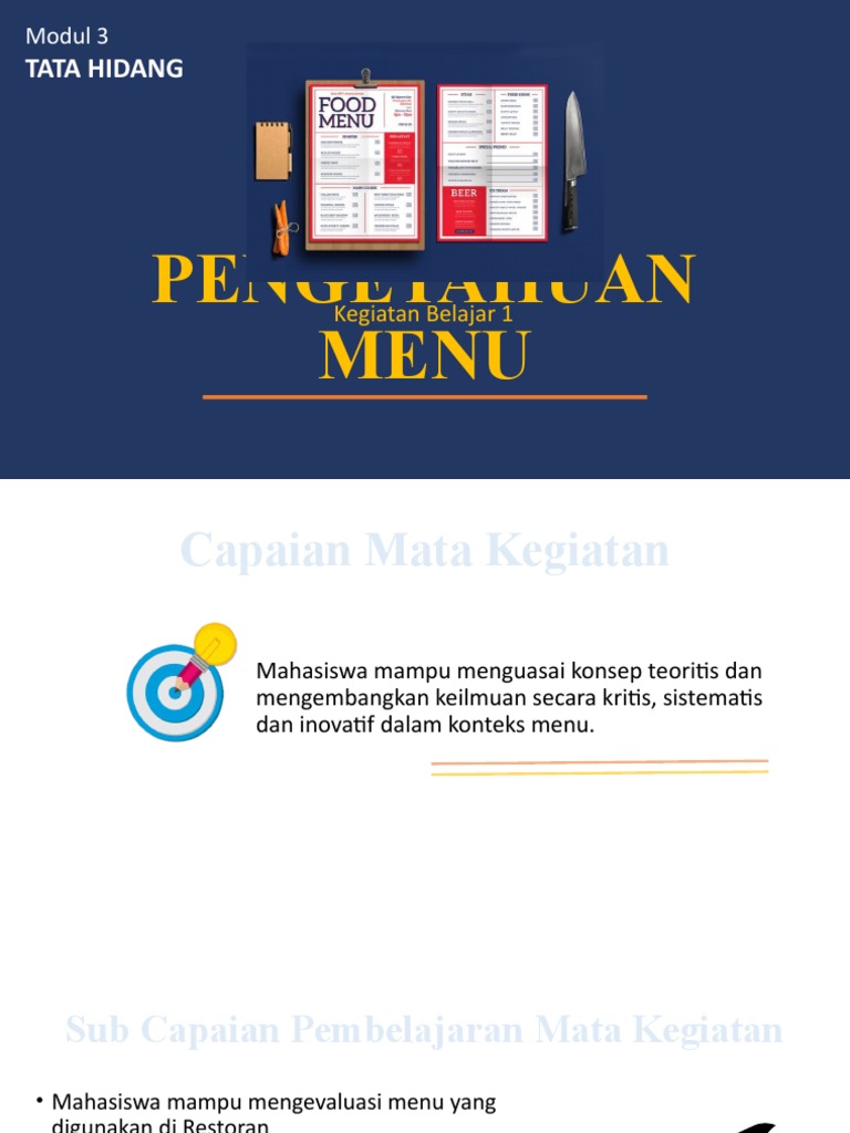 Pengetahuan Menu | PDF
