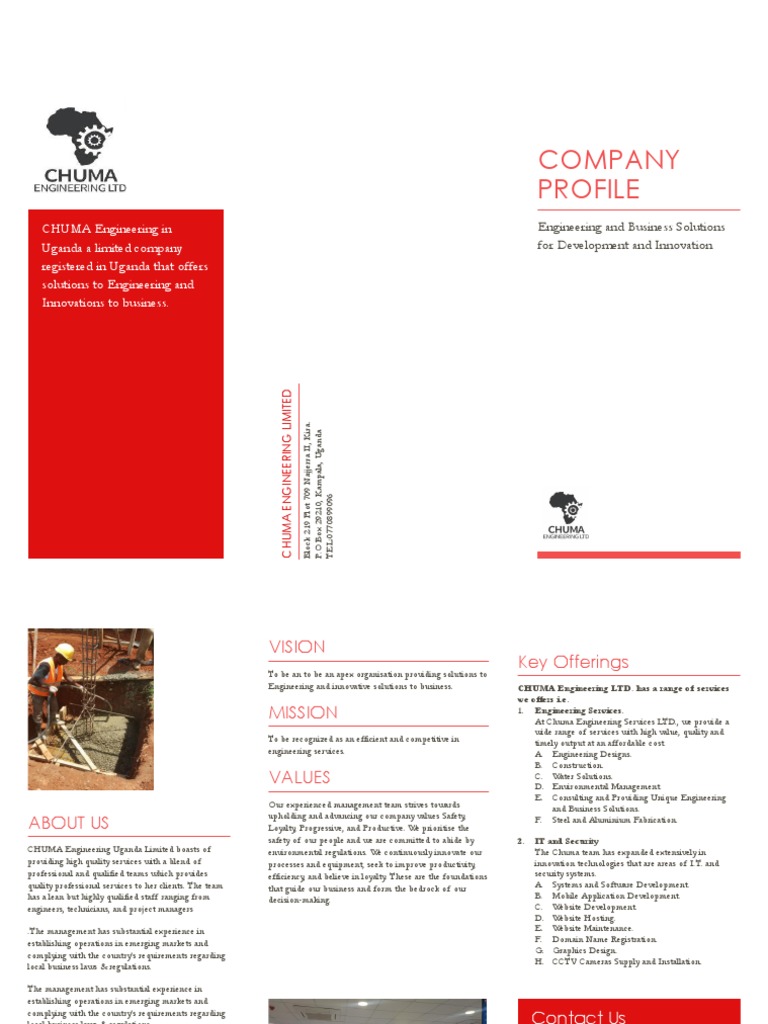 Chuma Profile 09 2020 | PDF | Engineering | Innovation