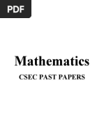 CSEC Topics For Maths | PDF