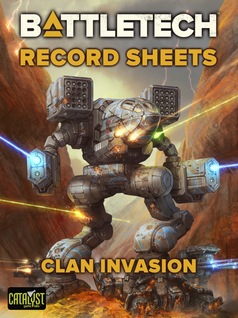 BattleTech Record Sheets - Clan Invasion | PDF