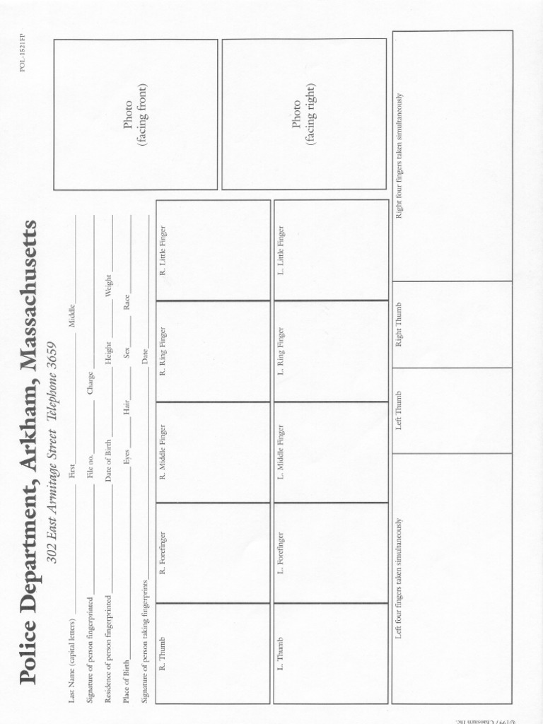 Call of Cthulhu - Props - Police Records | PDF