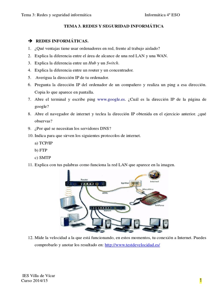 Ejercicios Tema3 | PDF | Red de computadoras | Dirección IP