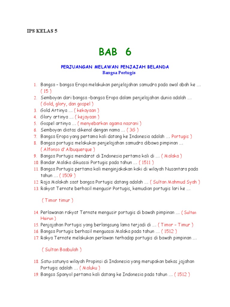 PERLAWANAN RAKYAT INDONESIA MENENTANG PENJAJAH | PDF