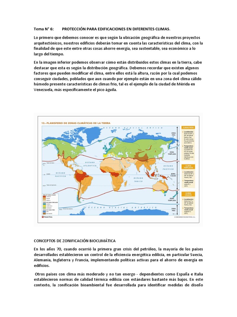 Tema N6 | PDF | Clima | Calor