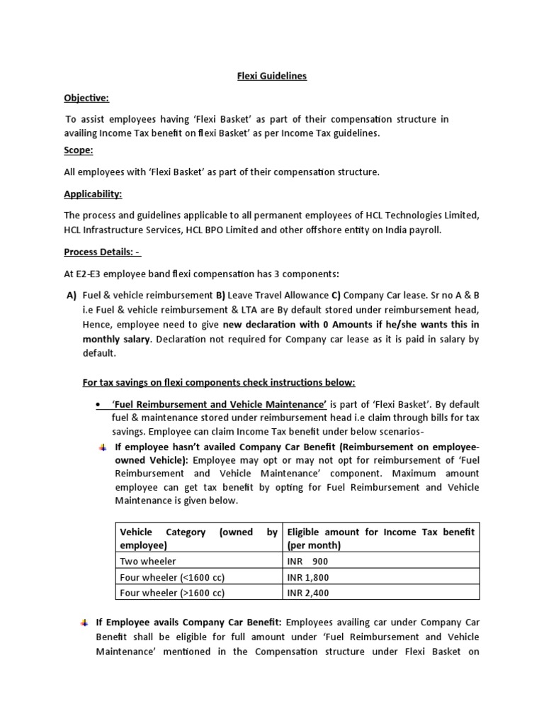 Flexi Guidelines | PDF