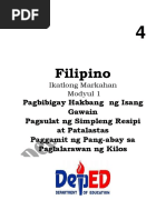 Panuto at Direksiyon | PDF