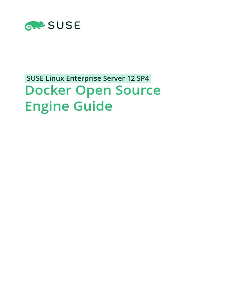 book-sles-docker_color_en | PDF | Windows Registry | Apache Http Server