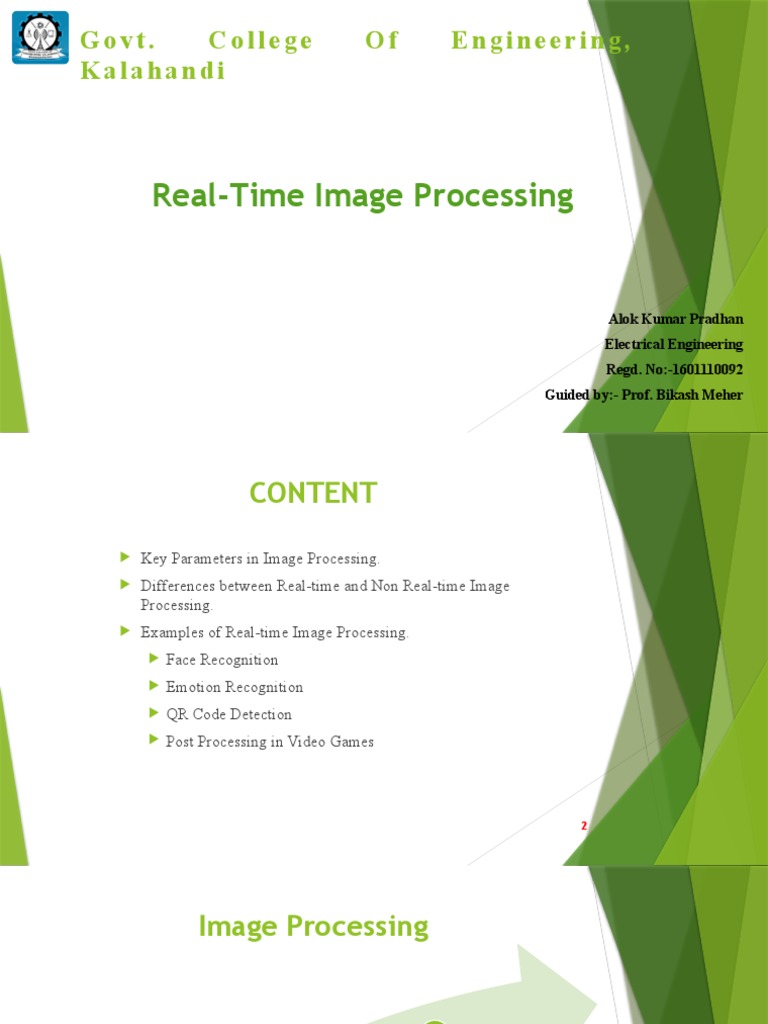 Real-Time Image Processing Techniques | PDF | Qr Code | Video